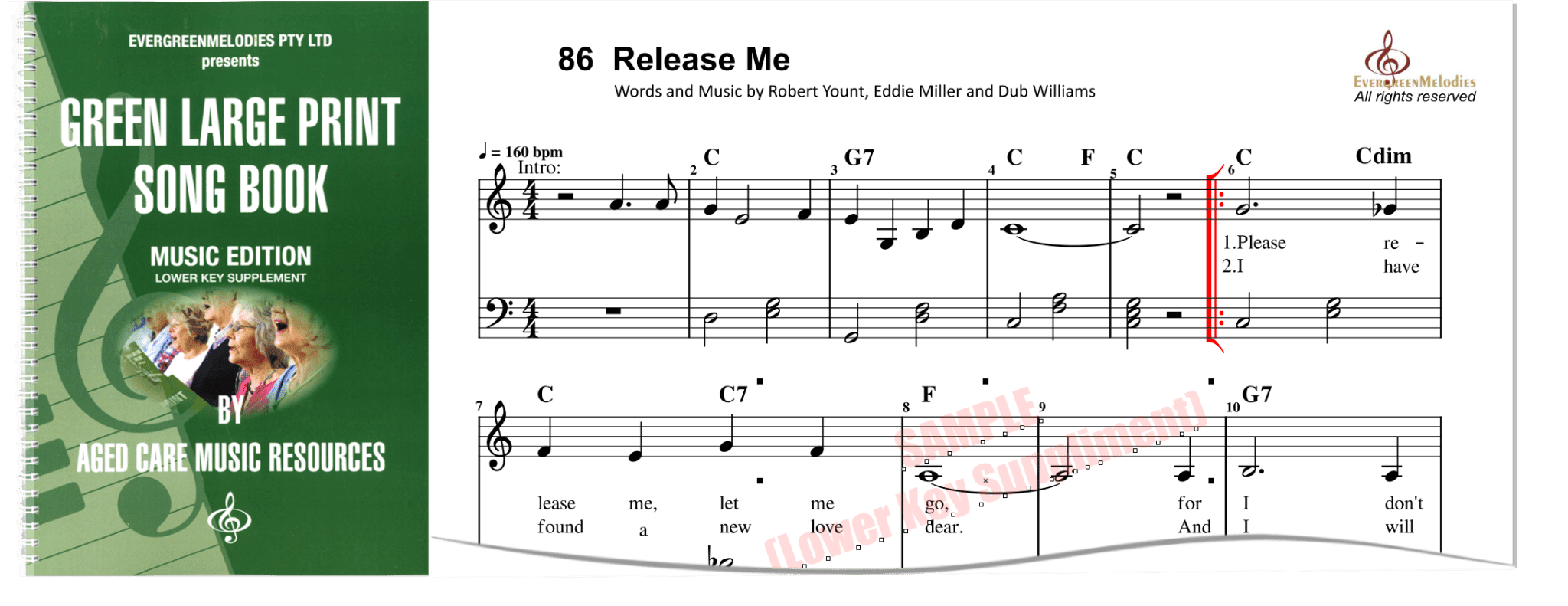 Green Book Music Collection sheet music samples