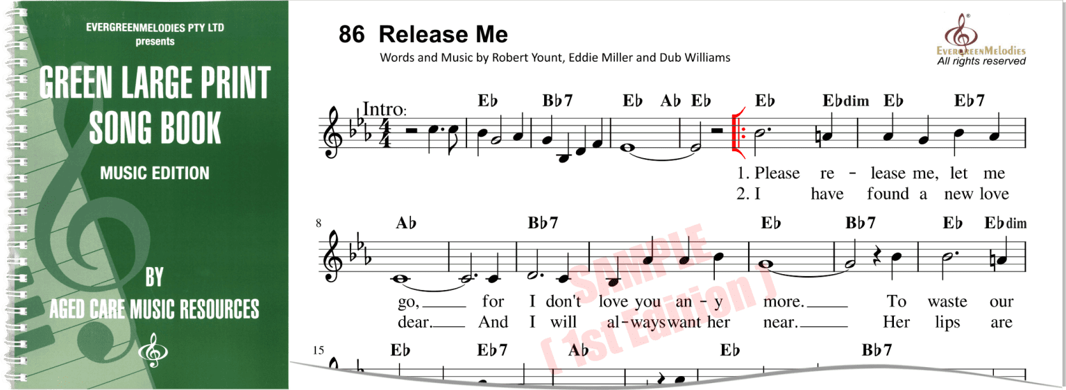 Green Book Music Collection sheet music samples
