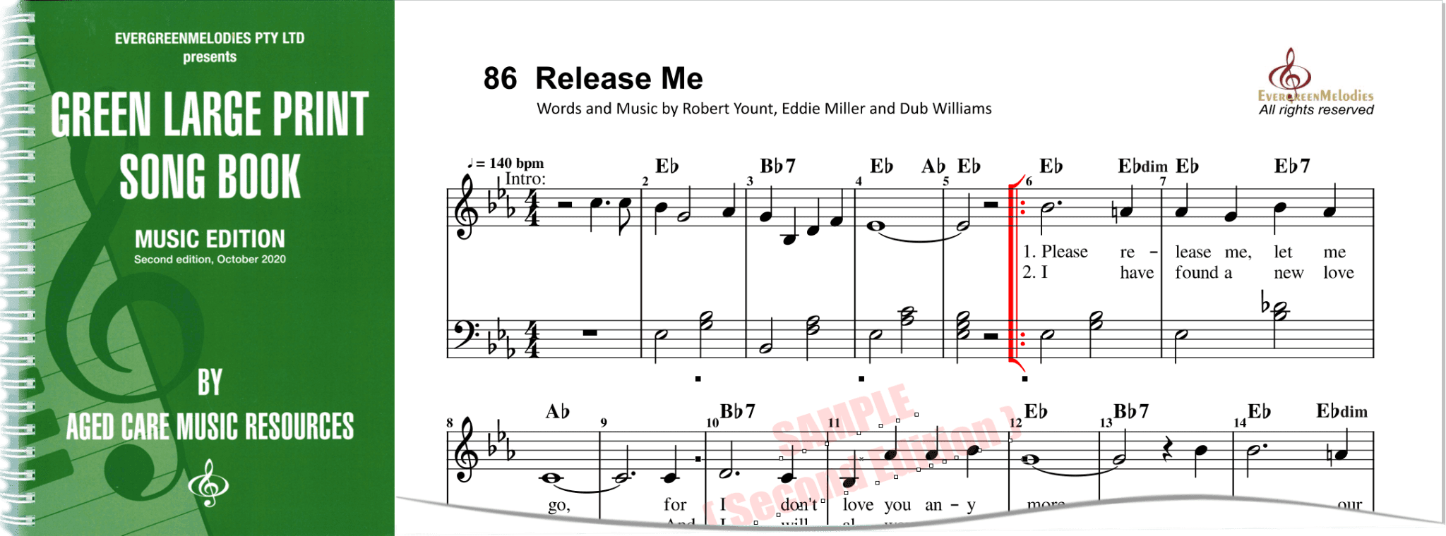 Green Book Music Collection sheet music samples